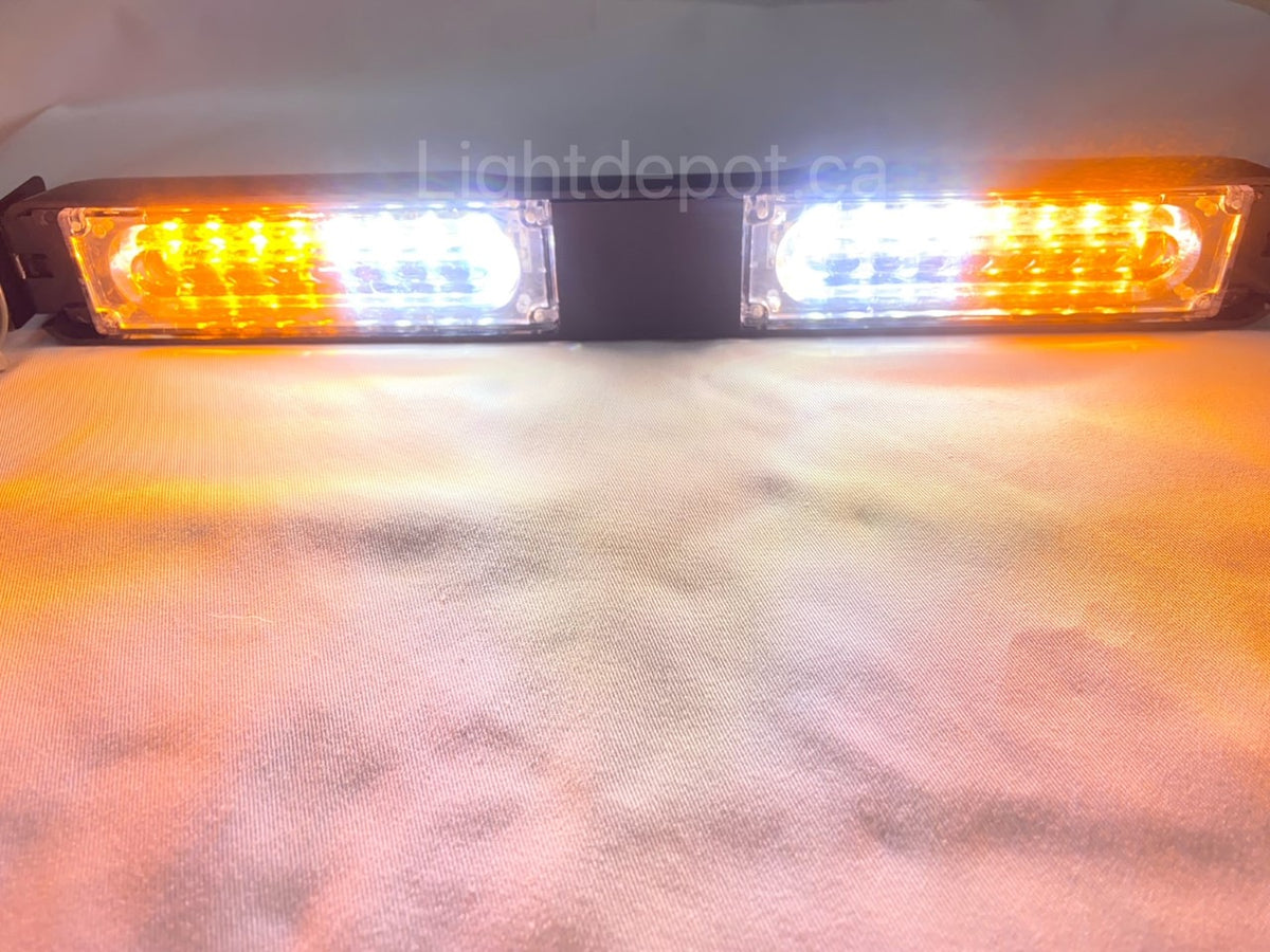 16W LED Back Window Suction Cup Strobe Light Amber White| lightdepot Canada